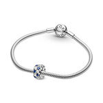 Pandora Clear & Blue Sparkling Crystal & CZ Clip Charm - 799171C01 ...