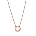 Pandora Logo Pavé CZ Circle Collier Necklace - 387436C01-45 | Ben ...