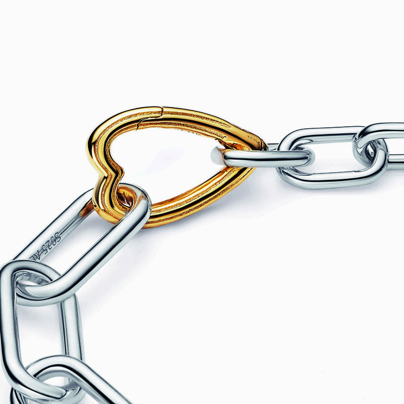 Pandora ME Two-tone Heart Link Chain Bracelet