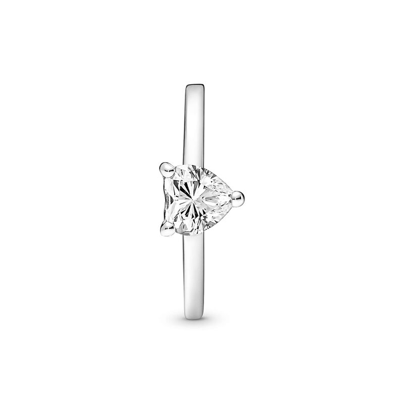 Pandora Sparkling Heart Solitaire Ring