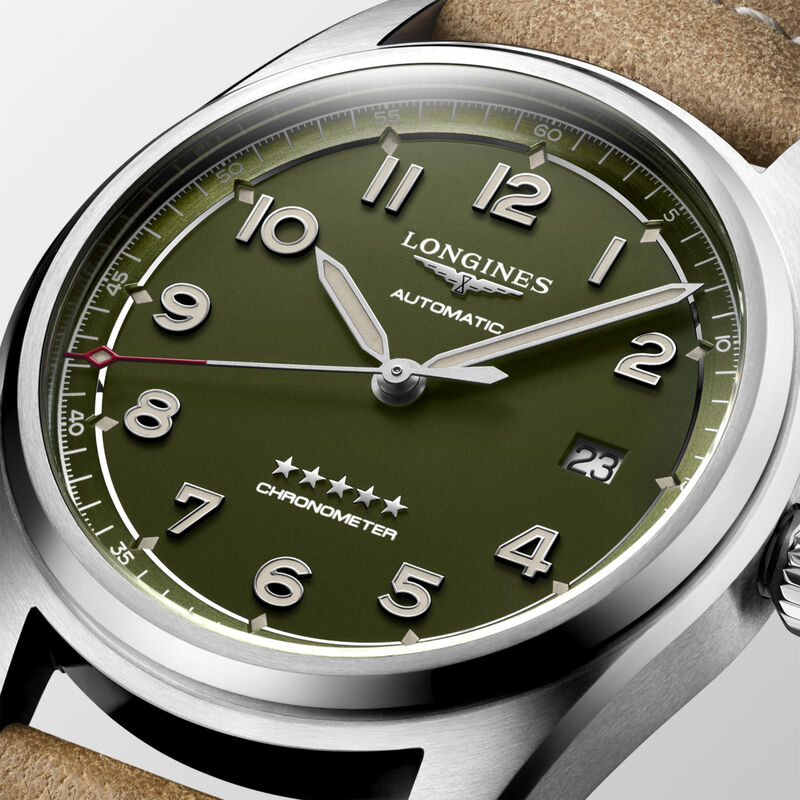 Longines Spirit Green Dial Watch, 40mm