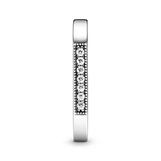 Pandora Sparkling CZ Bar Stacking Ring - 199041C01 | Ben Bridge Jeweler