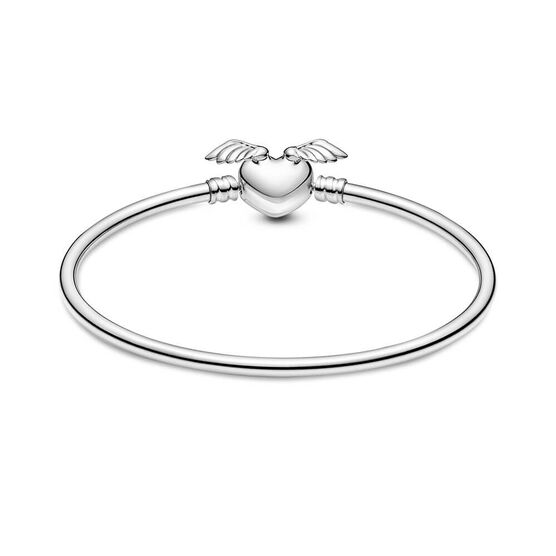 Pandora Moments Winged Heart Bangle - 599379C00 | Ben Bridge Jeweler