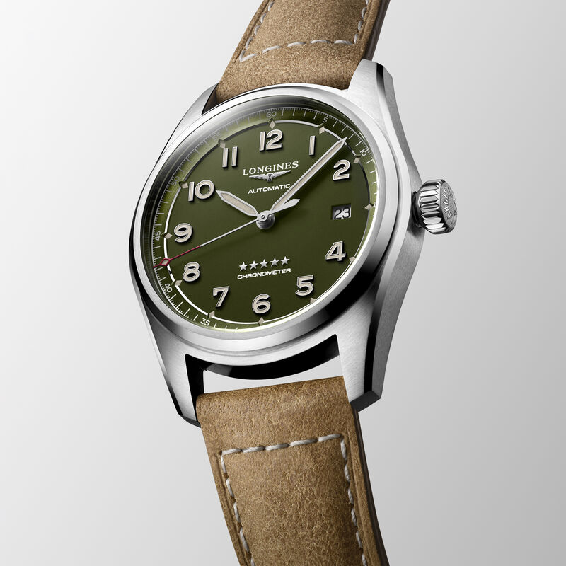 Longines Spirit Green Dial Watch, 40mm
