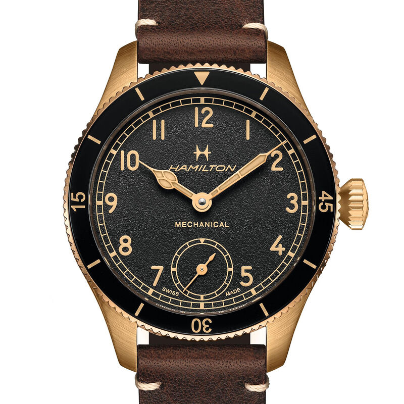 Hamilton Khaki Aviation Pilot Pioneer Bronze Watch Black Dial, 43mm