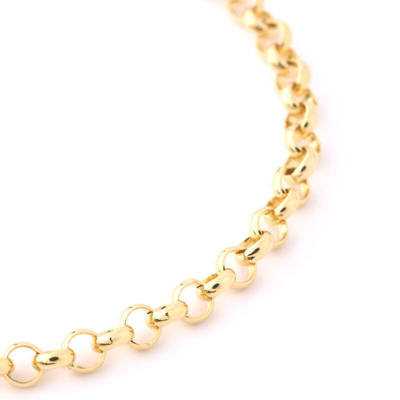 Rolo Bracelet with Lobster Clasp, 14K Yellow Gold
