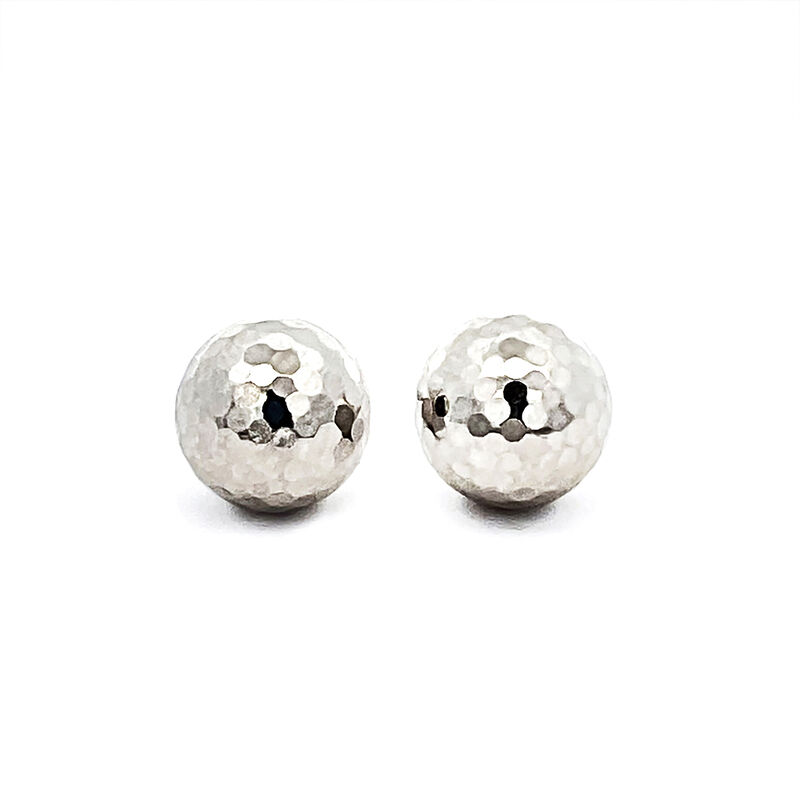 Platinum Born Ball Stud Earrings
