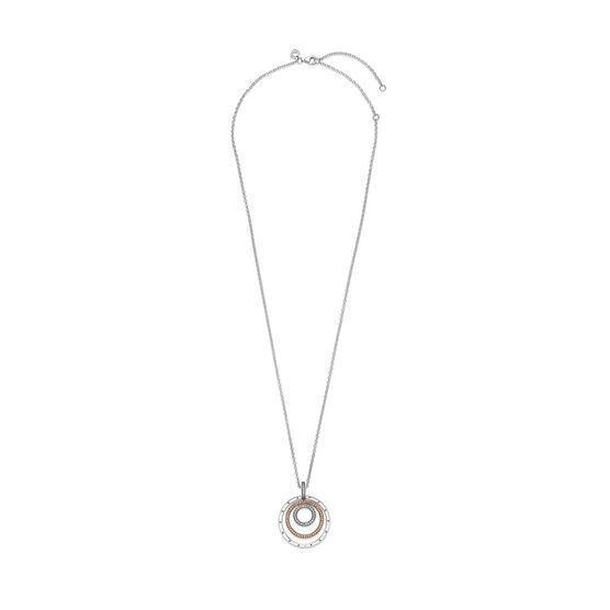 Pandora Two-tone Circles CZ Pendant & Necklace - 389483C01-60 | Ben ...