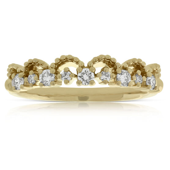 Scalloped Stacking Diamond Band 14K | Ben Bridge Jeweler