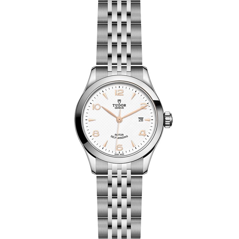 TUDOR 1926 Watch Steel Case White Dial Steel Bracelet, 28mm M91350-0011 ...