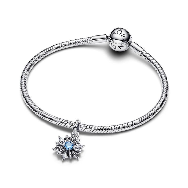 Pandora Disney Frozen Queen Elsa Snowflake Dangle Charm