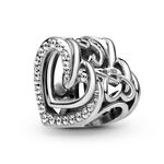 Pandora Sparkling Entwined Hearts Charm - 799270C01 | Ben Bridge Jeweler