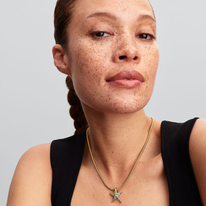 Pandora Sparkling Blue Starfish Dangle Charm