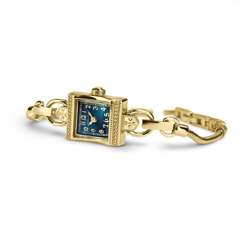 Hamilton American Classic Lady Hamilton Necklace Blue Dial Watch, 15mm ...