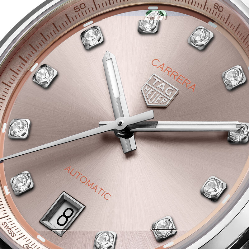 TAG Heuer Carrera Pink Dial Watch, 36mm