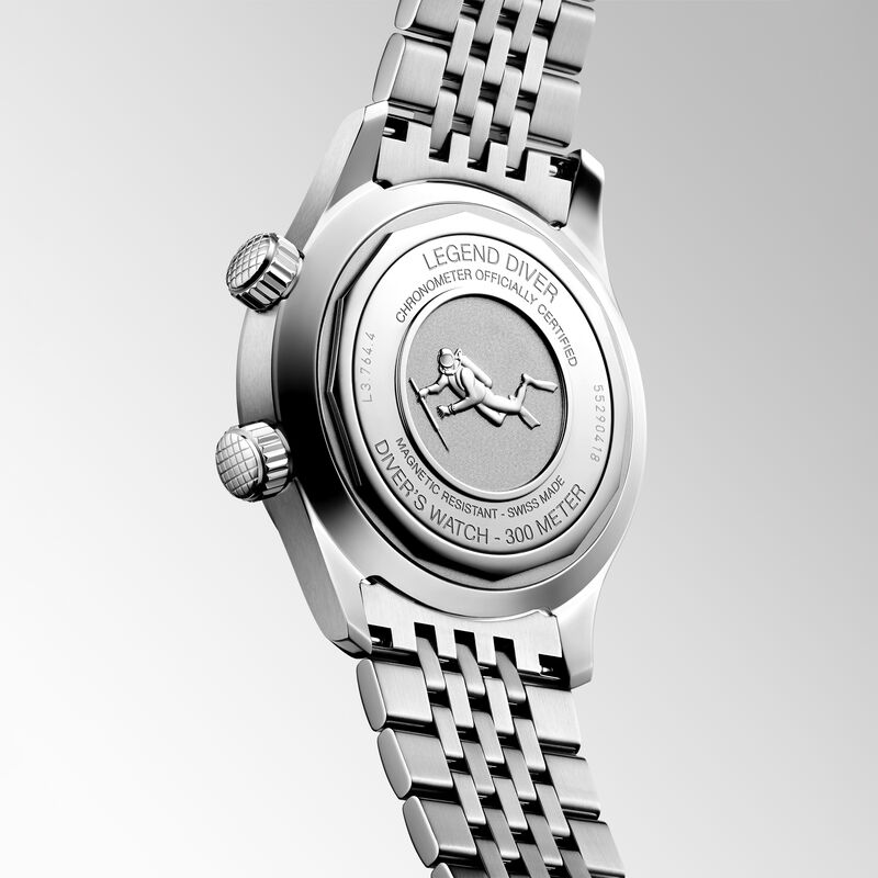 Longines Legend Diver Gray Dial Watch, 39mm