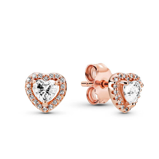 Pandora Sparkling Elevated Heart CZ Stud Earrings - 288427C01 | Ben ...