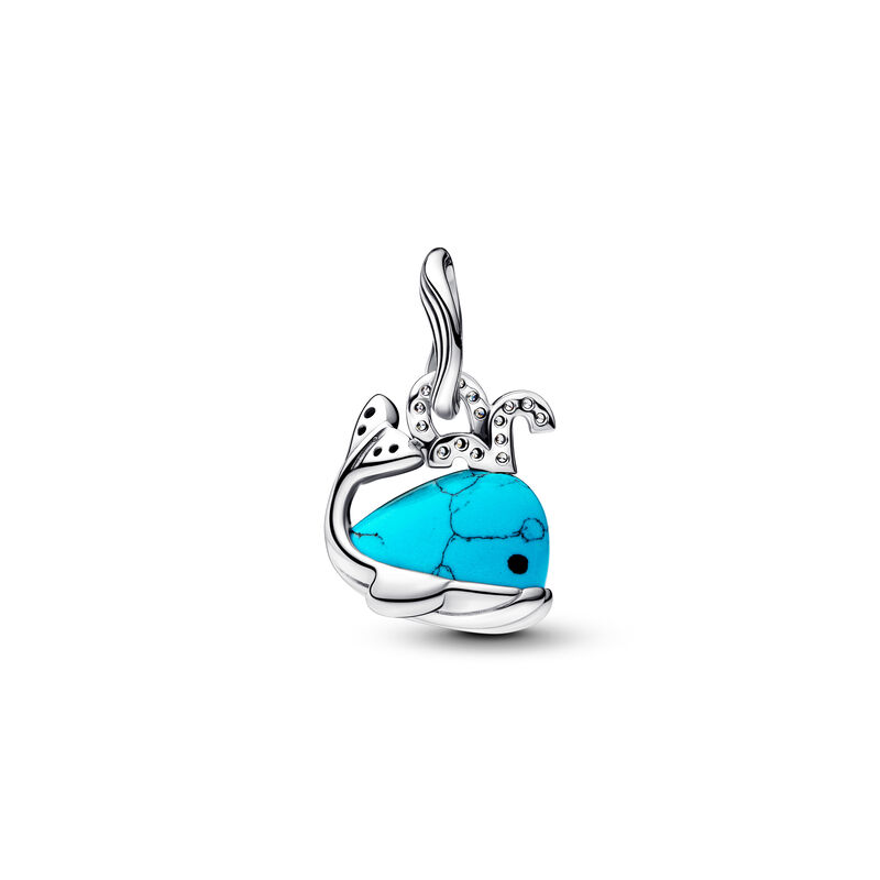 Pandora Turquoise-coloured Whale Dangle Charm
