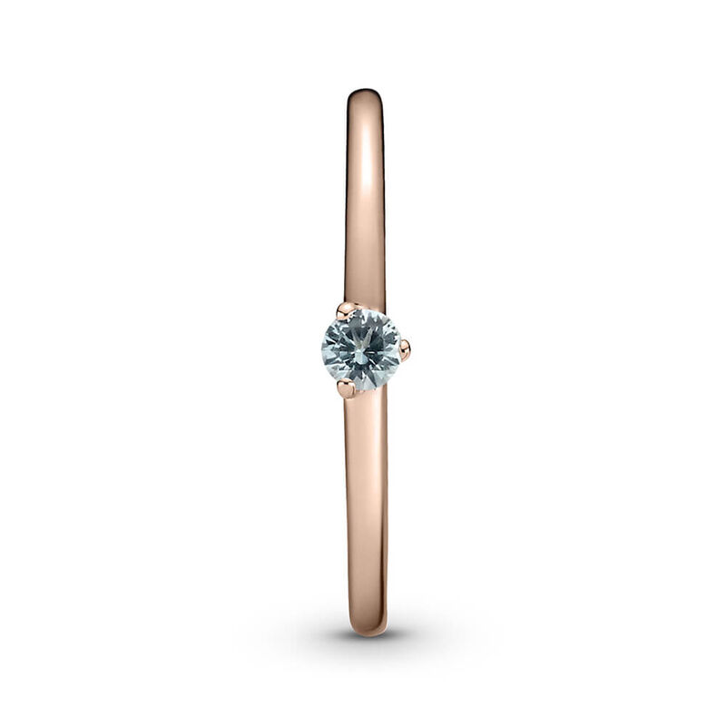 Pandora Light Blue Solitaire CZ Ring
