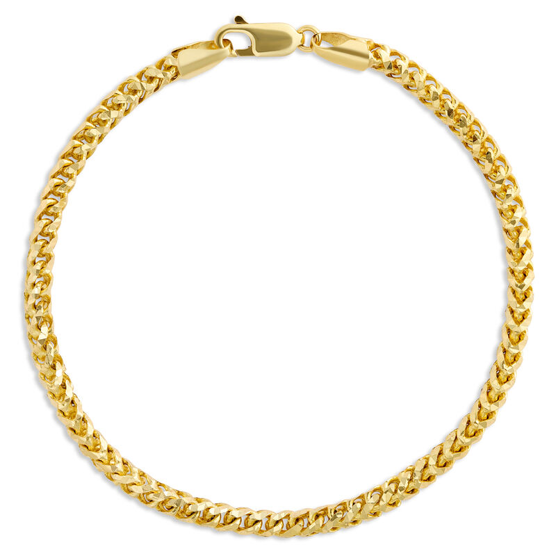 Toscano 8-Inch Franco Chain Bracelet, 14K Yellow Gold