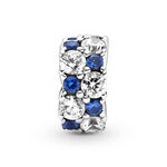 Pandora Clear & Blue Sparkling Crystal & CZ Clip Charm - 799171C01 ...