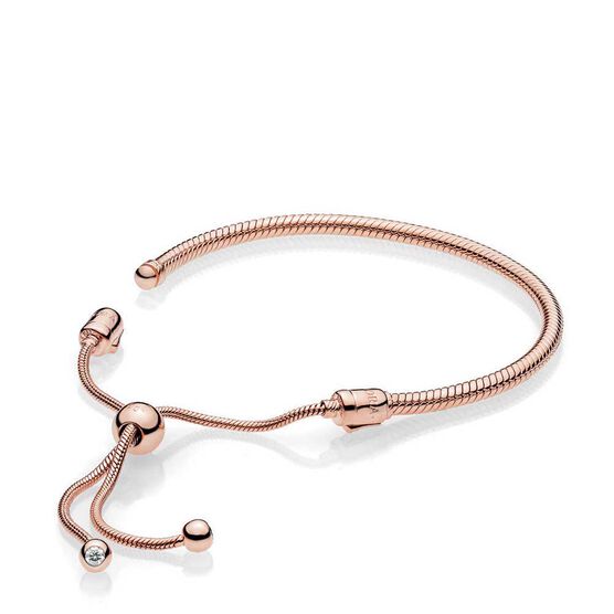 Pandora Moments Snake Chain Slider CZ Bracelet - 589652C01-2 | Ben ...