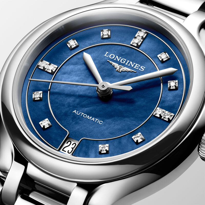 Longines Primaluna Blue Dial Watch, 34mm