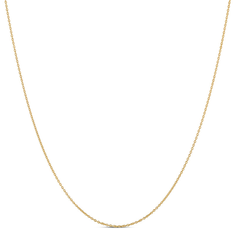 Adjustable 22-Inch Chain, 14K Yellow Gold