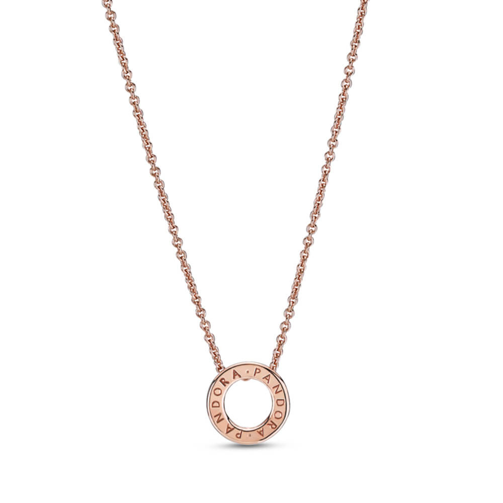 Pandora Logo Pavé CZ Circle Collier Necklace - 387436C01-45 | Ben ...