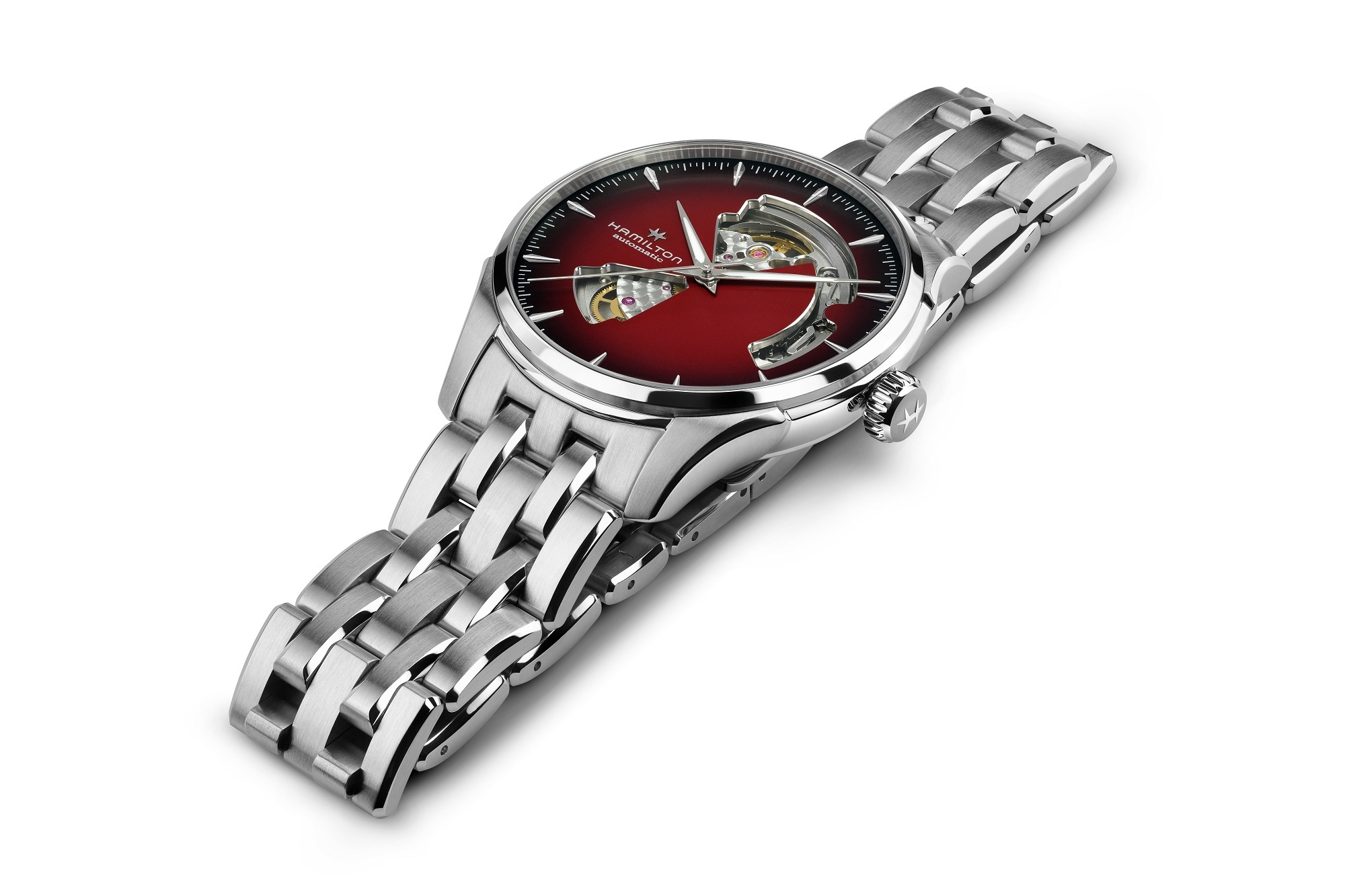 Hamilton Jazzmaster Open Heart Auto Watch Red Dial, 40mm