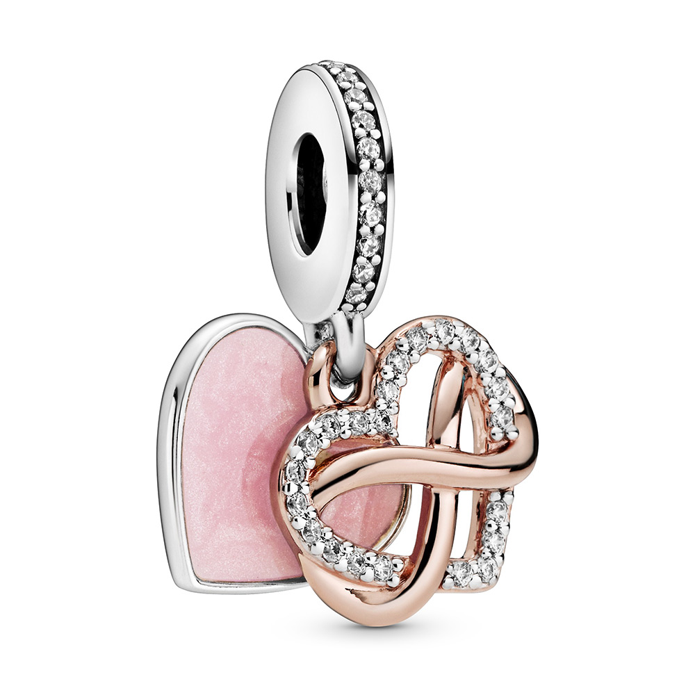 Pandora Sparkling Infinity Heart Enamel & CZ Dangle Charm - 788878C01 ...