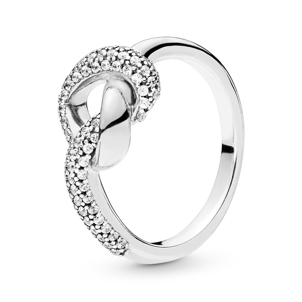Pandora Knotted Heart CZ Ring - 198086CZ | Ben Bridge Jeweler