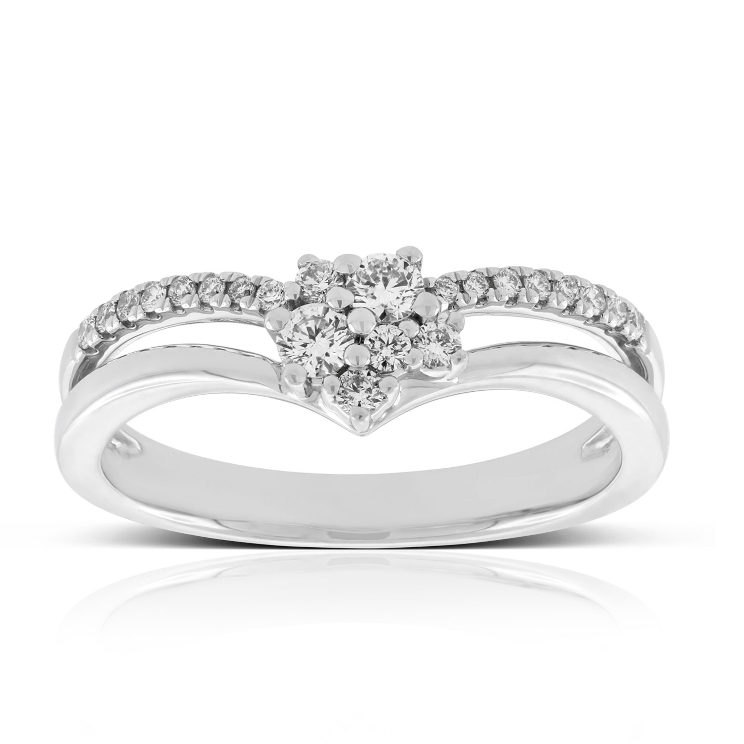 Double Chevron Diamond Ring 14K | Ben Bridge Jeweler