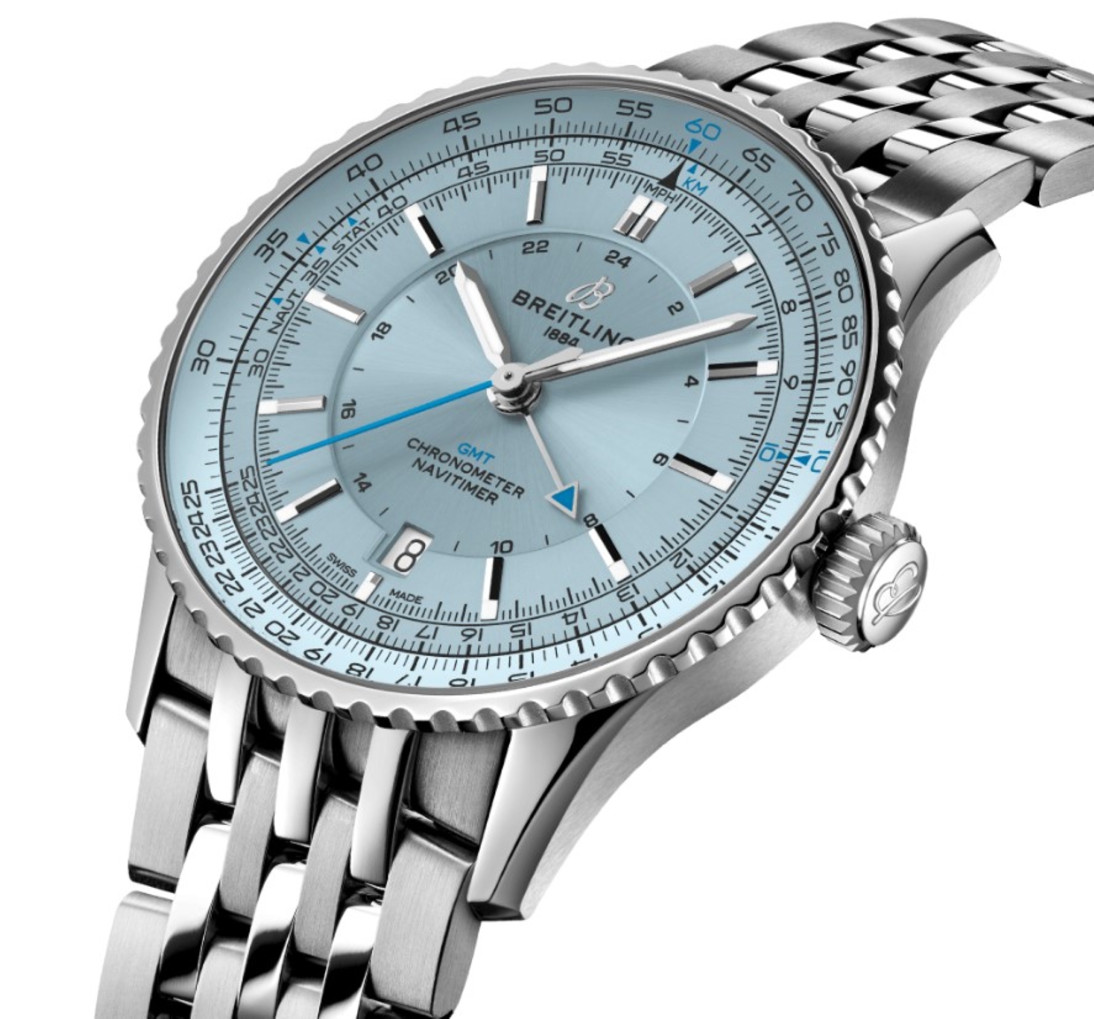 Breitling Navitimer Automatic Ice Blue Dial Watch, 41mm - Great Gifts Club