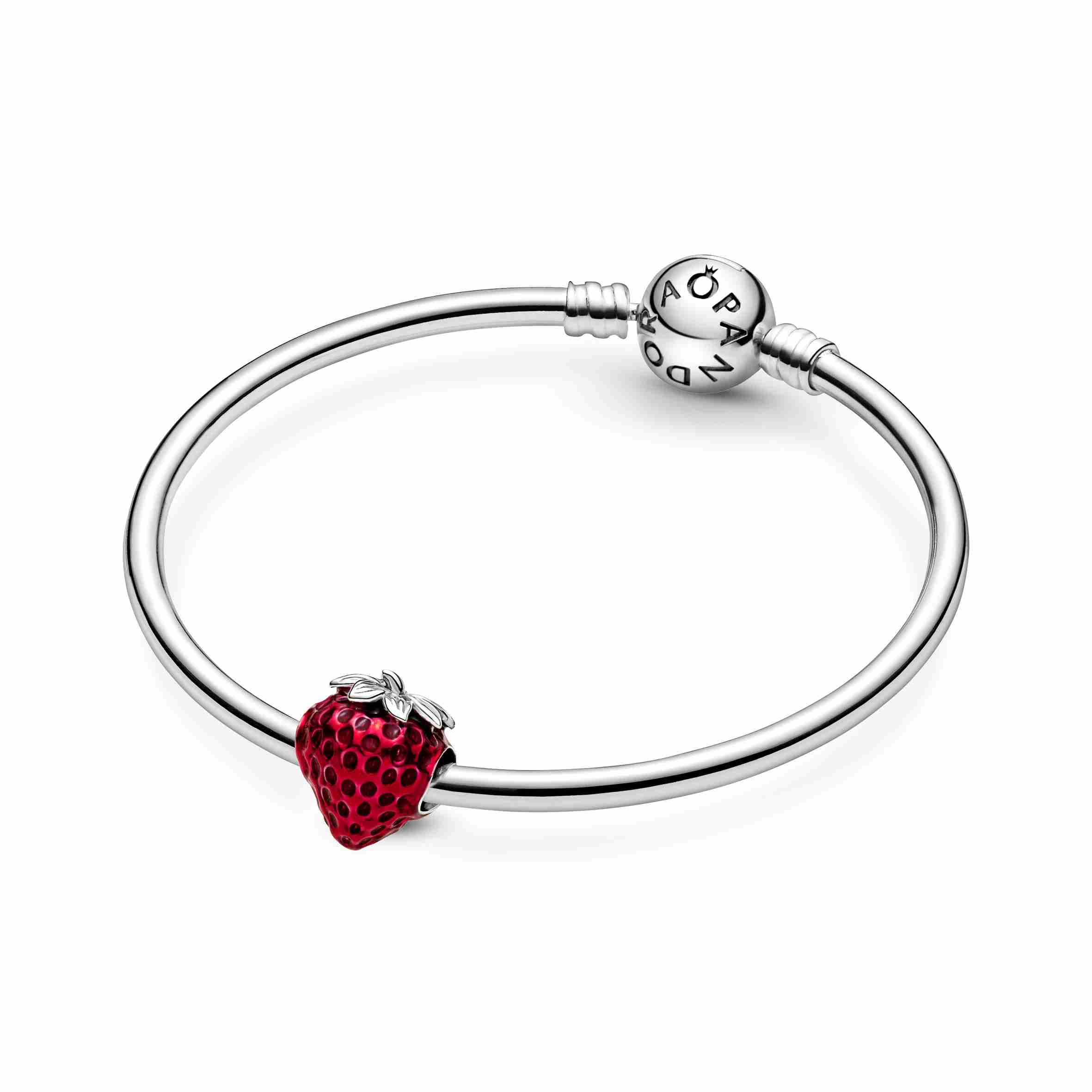 Pandora Seeded Strawberry Fruit Charm - 791681C01 | Ben Bridge Jeweler