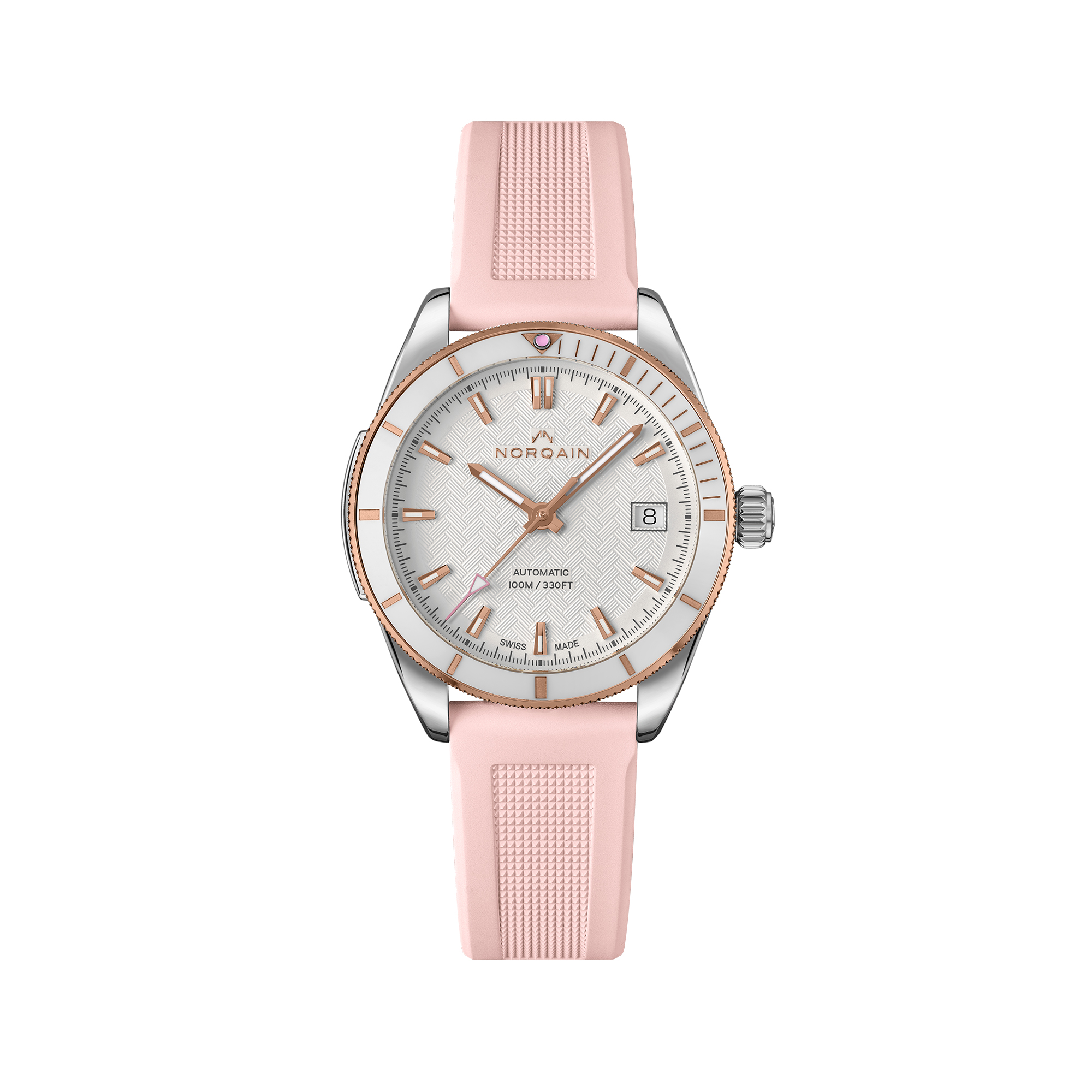 NORQAIN Adventure Sport White Dial Watch, 37mm