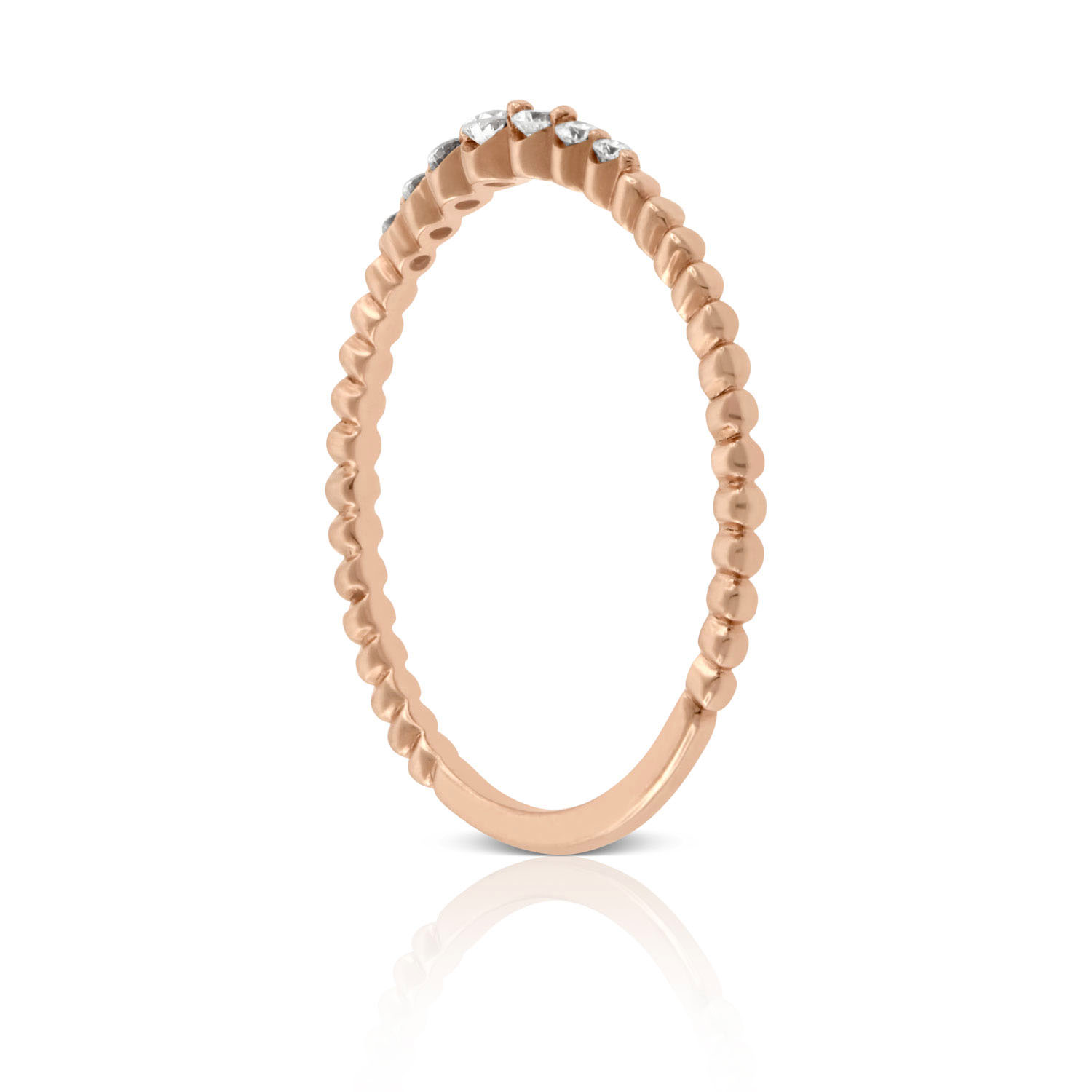 Rose Gold Stackable Diamond Band 14K | Ben Bridge Jeweler