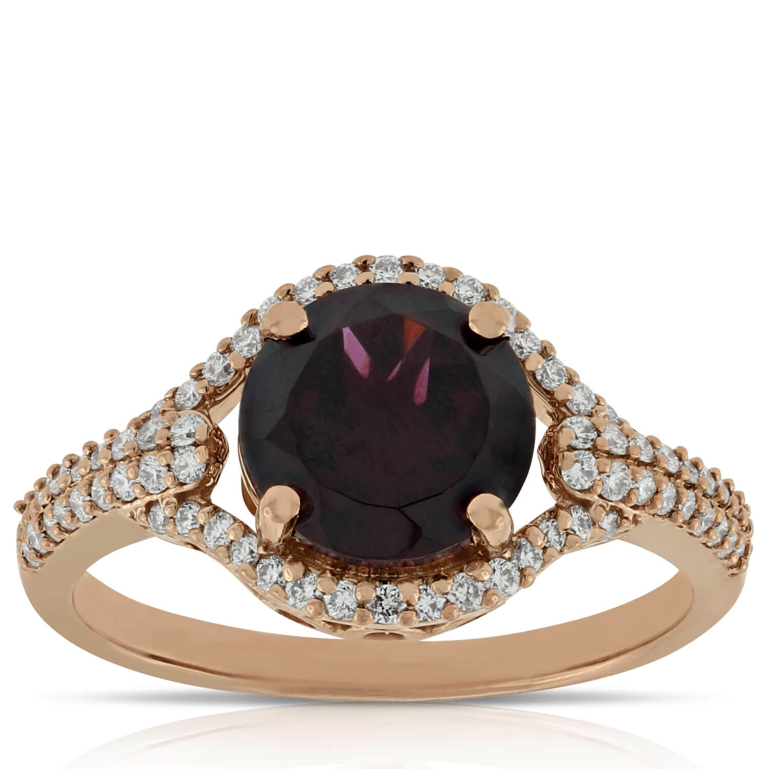 Rose Gold Rhodolite Garnet Ring 14K | Ben Bridge Jeweler