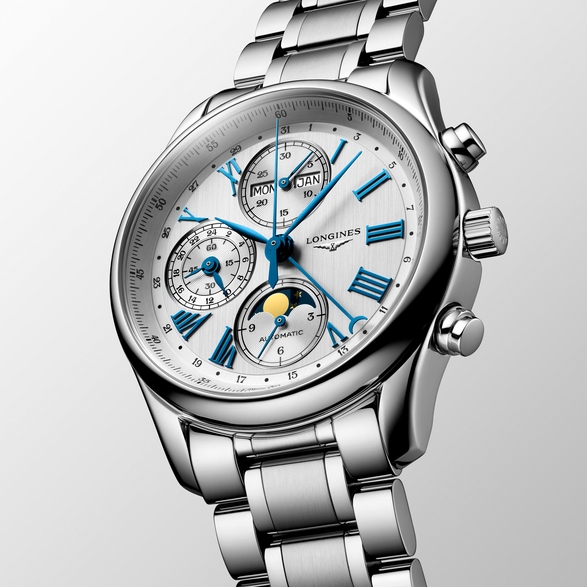 Longines Master Collection Watch Silver Dial, 40mm - Great Gifts Club