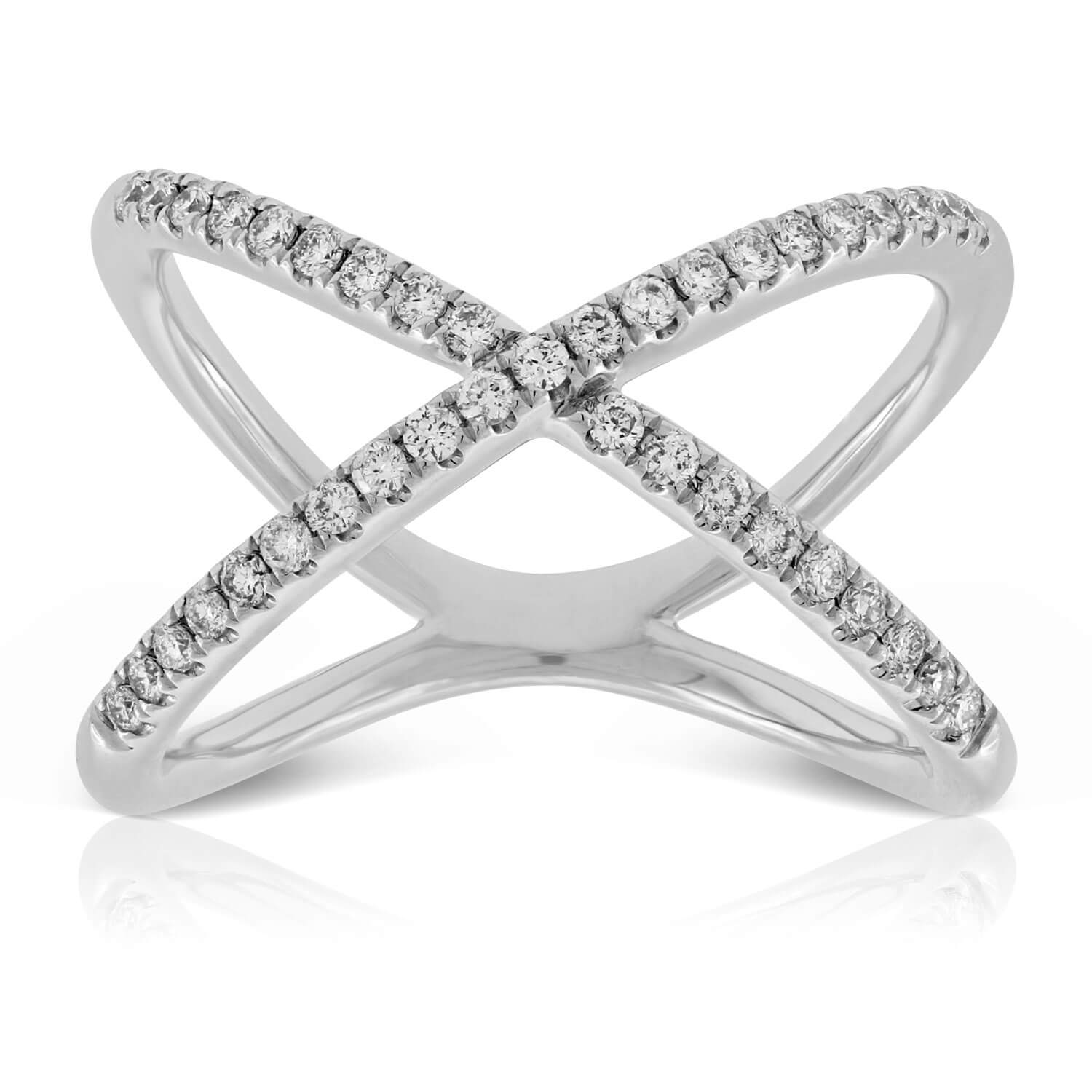Diamond Crossover Ring 14K | Ben Bridge Jeweler