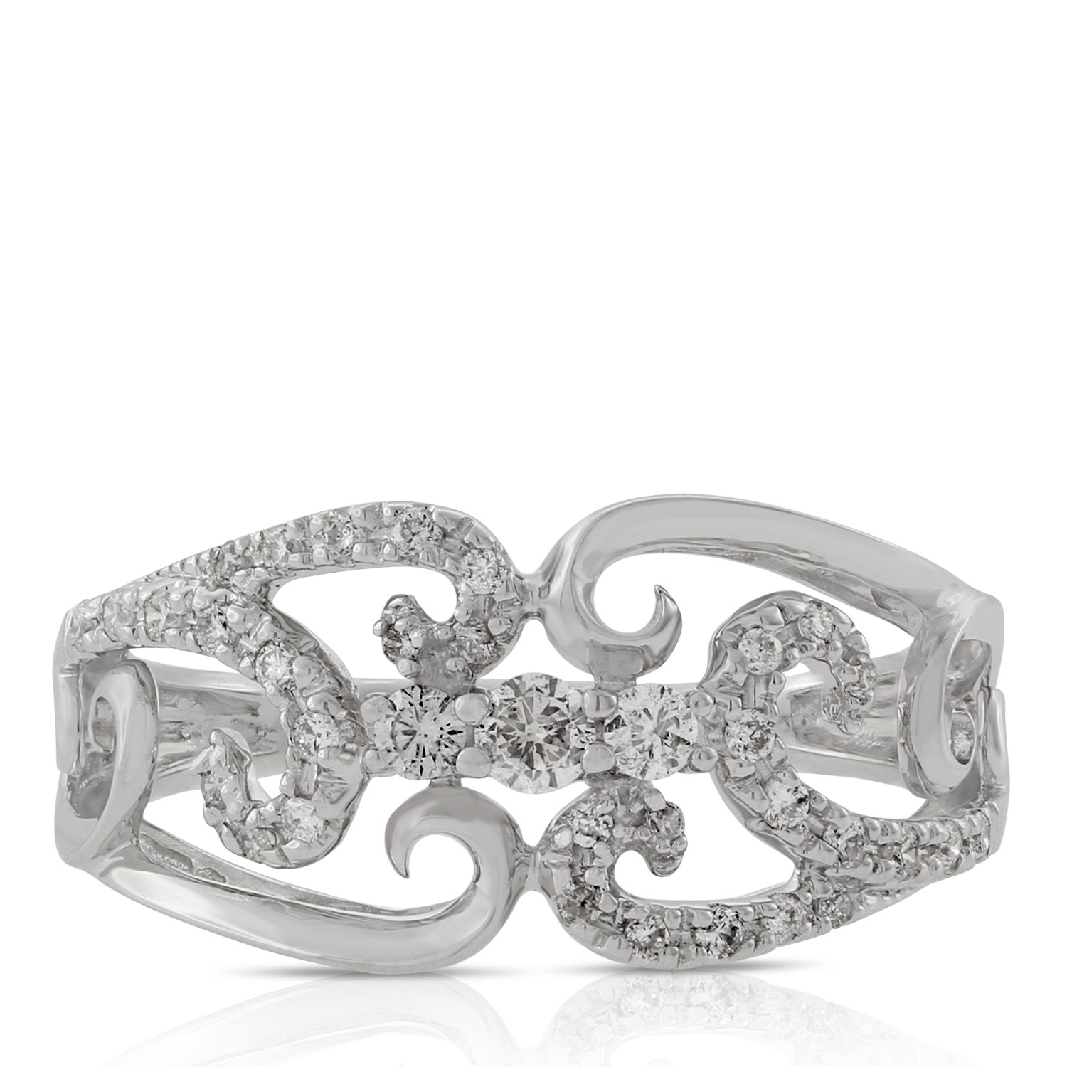 Diamond Scroll Ring 14K | Ben Bridge Jeweler