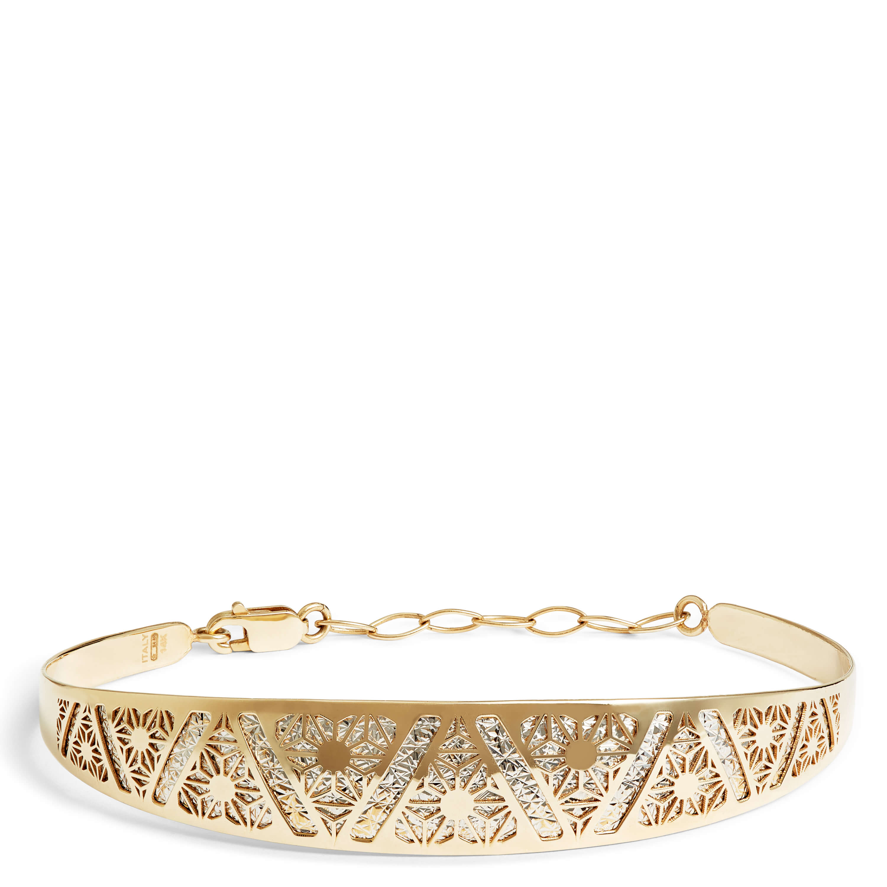 Toscano Laser Cut Out Bangle 14K | Ben Bridge Jeweler
