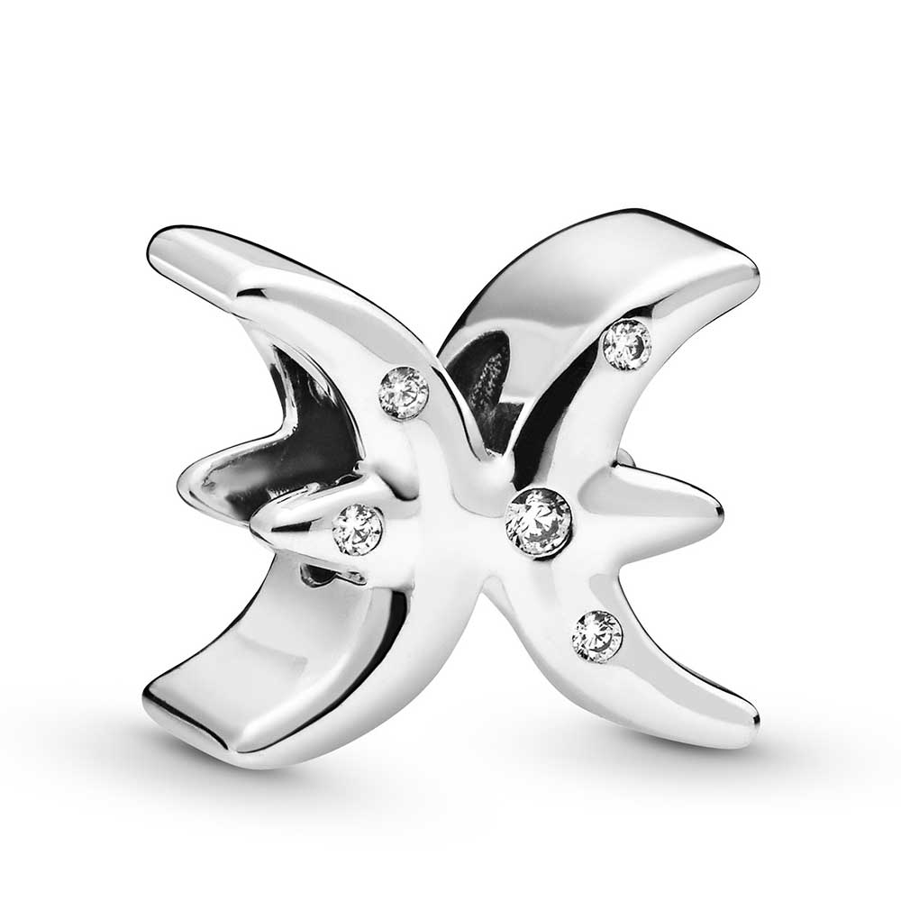 Pandora Sparkling Pisces Zodiac CZ Charm - 798426C01 | Ben Bridge Jeweler