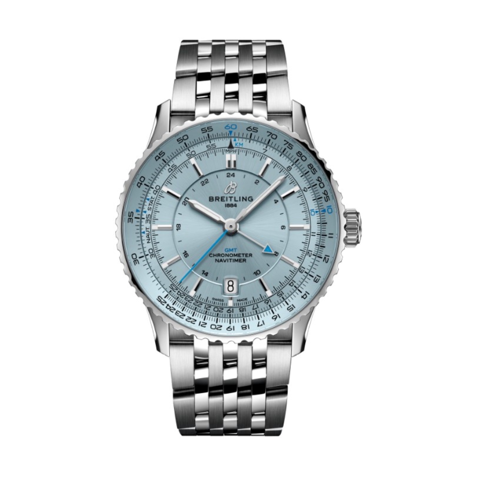 Breitling Navitimer Automatic Ice Blue Dial Watch, 41mm - Great Gifts Club