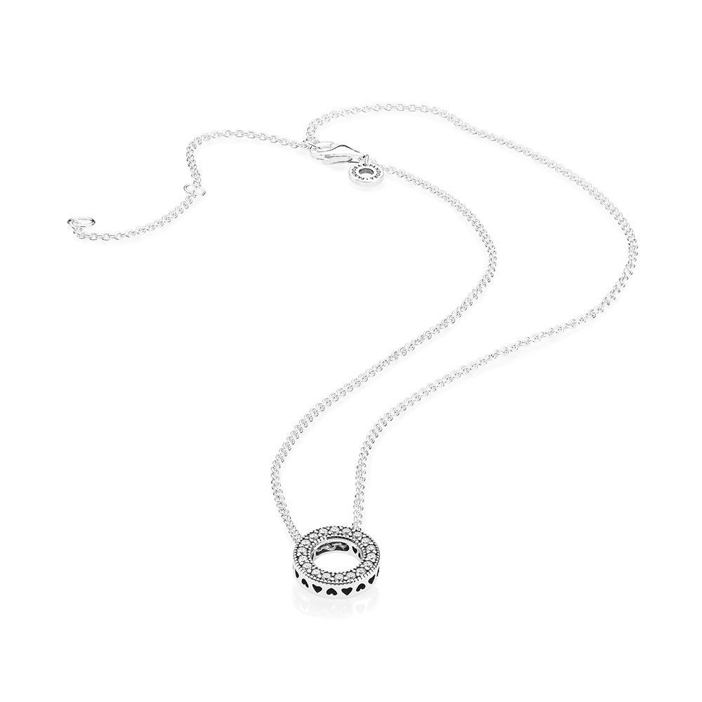 Pandora Hearts of Pandora CZ Necklace - 397436CZ-45 | Ben Bridge Jeweler